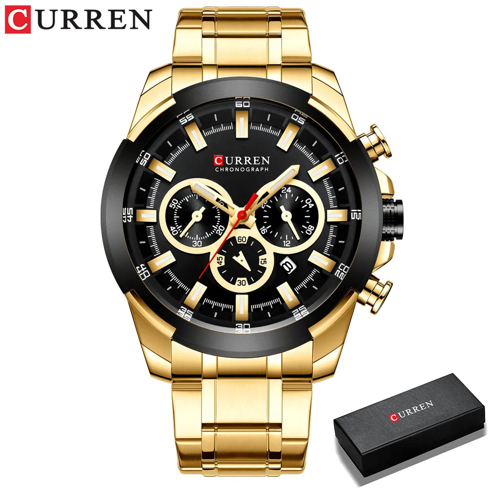 La montre Homme Curren Gold Finger One© – Montres Curren Officiel